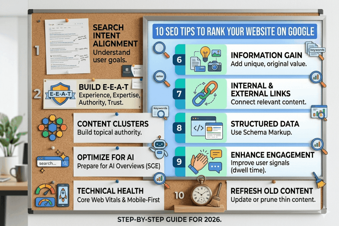 10 SEO Tips to Rank Your Website on Google